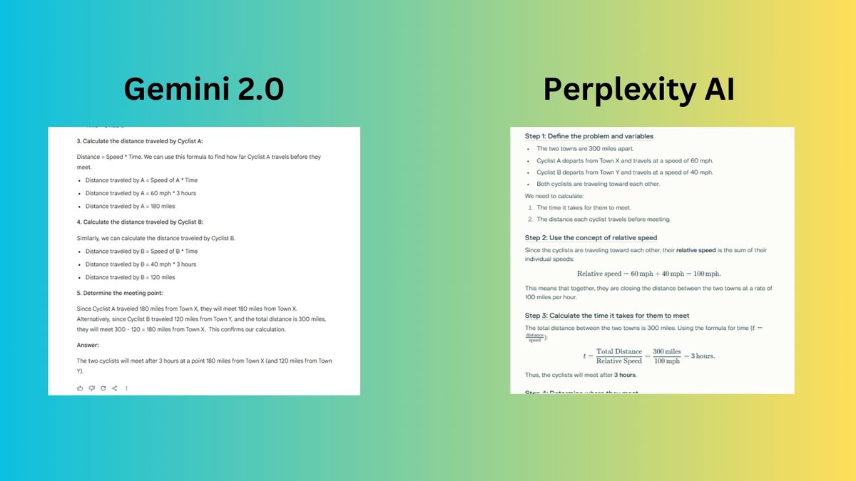 I tested Gemini 2.0 vs Perplexity with 7 prompts created by DeepSeek ...