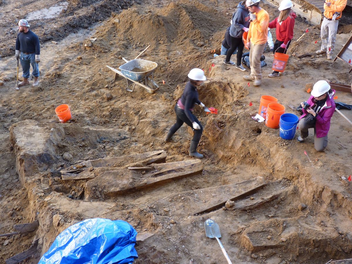 Photos: Remains of Colonial Cemetery in Philadelphia Discovered | Live ...