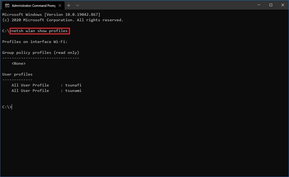 How to manage wireless networks with Command Prompt on Windows 10 ...