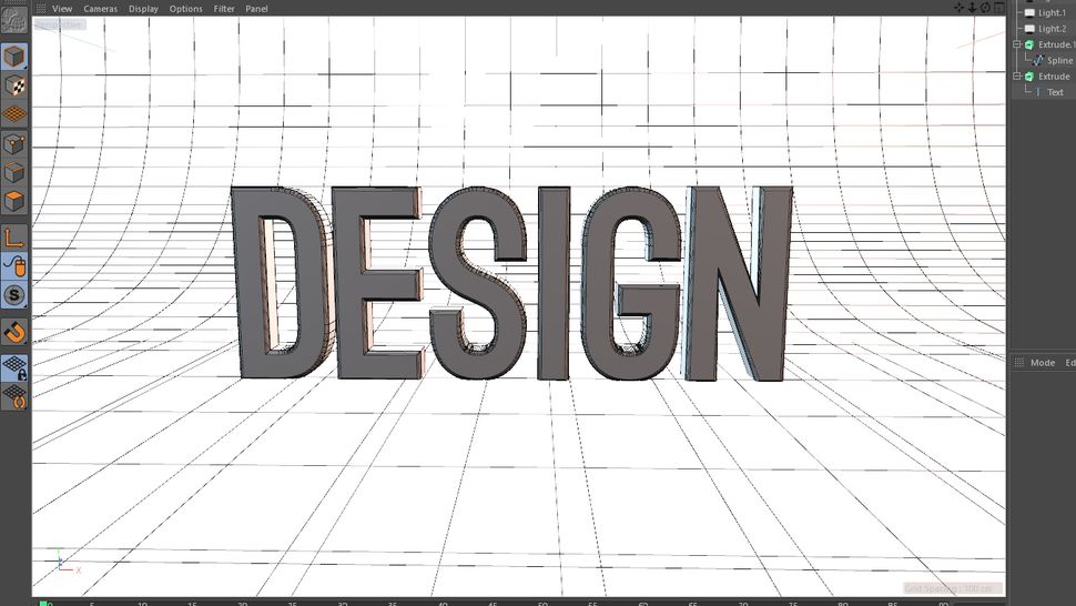 Finishing 3D text and rendering in Cinema 4D - 3D text tutorial for ...