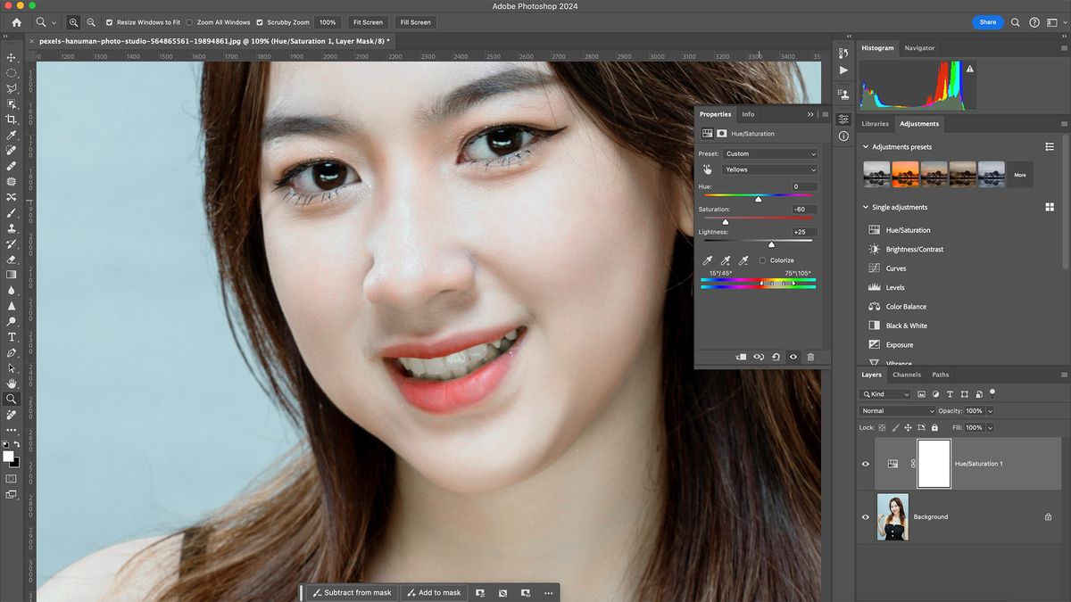 Portrait photography retouching workshop: Brightening eyes and teeth ...