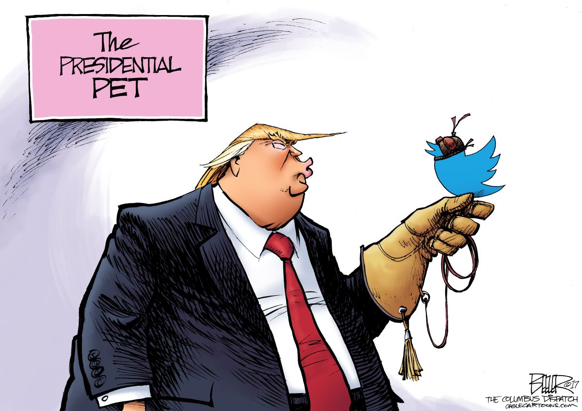 Political cartoon U.S. Donald Trump Twitter | The Week