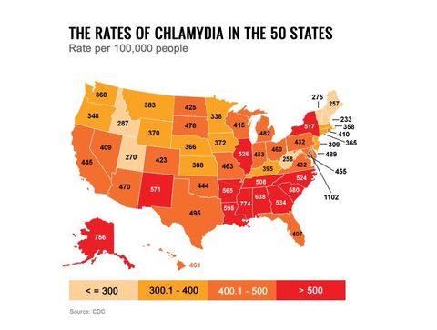 Hidden STD Epidemic: Maps Show Infection Rates in 50 States | Live Science