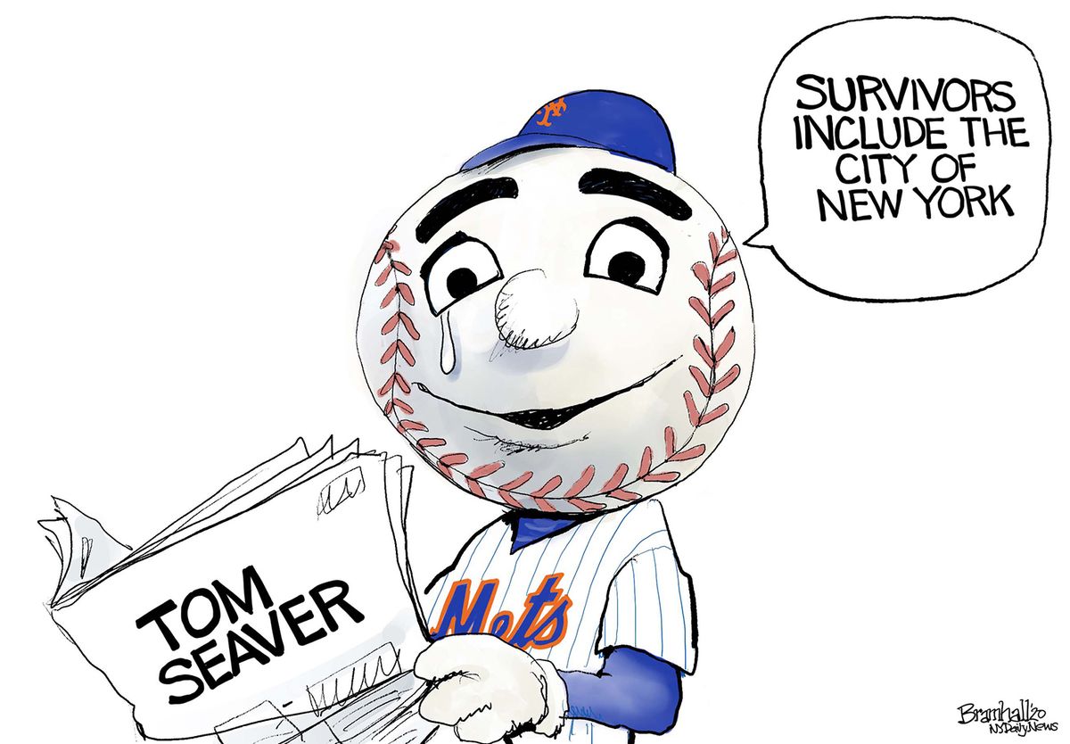 Editorial Cartoon U.S. Mr. Met Tom Seaver RIP | The Week