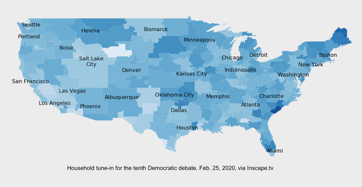 Viewership and Advertising Insights for the 10th Democratic Debate ...