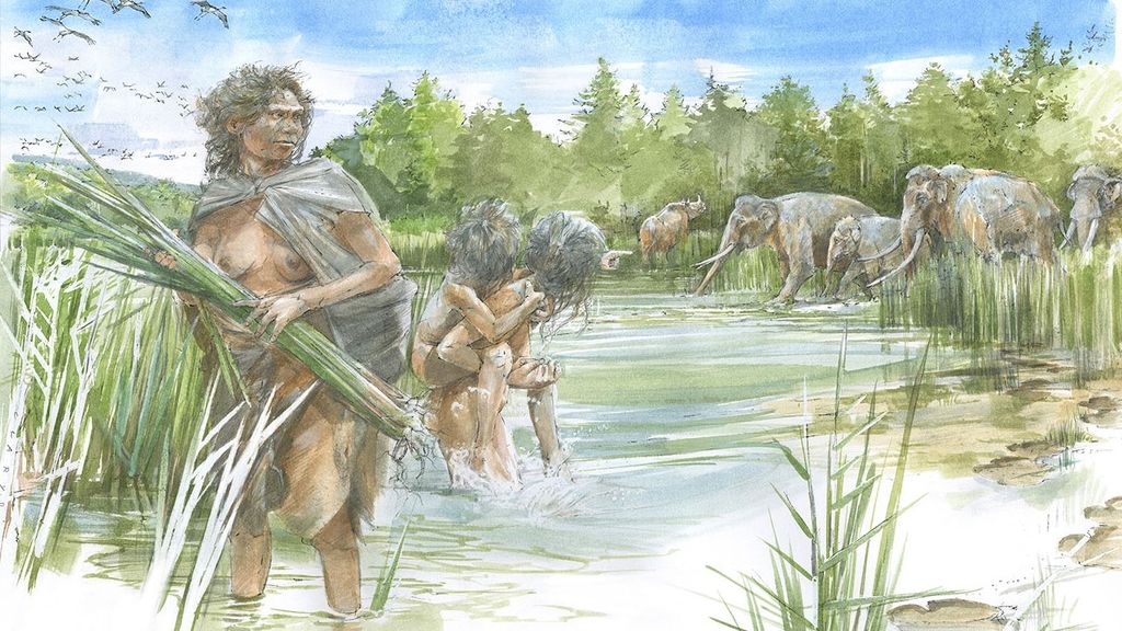 300,000-year-old footprints reveal extinct humans went on a lakeside ...