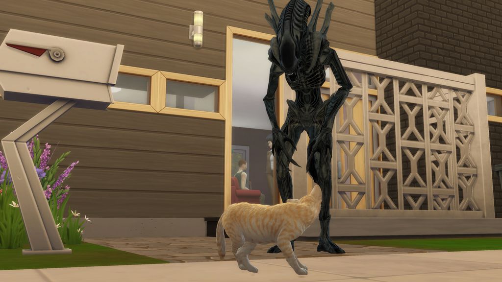I put a xenomorph in a house with Ripley in The Sims 4 and it turns out ...
