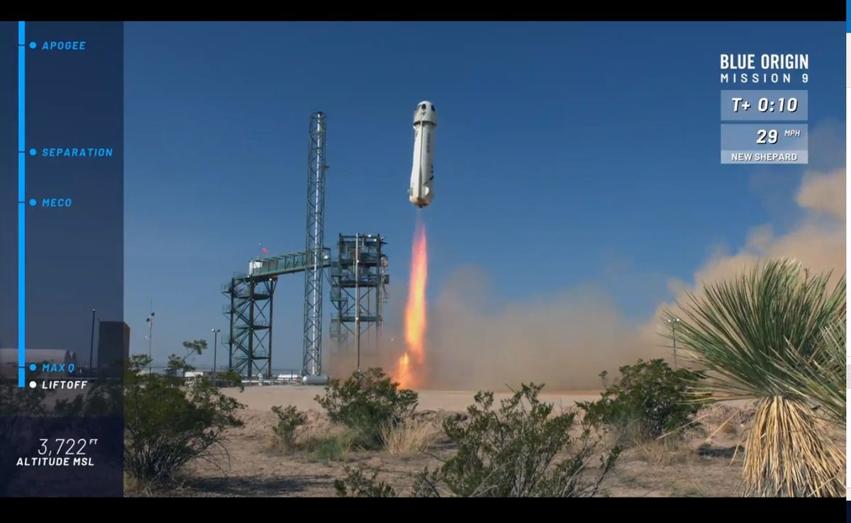 Blue Origin's New Shepard Vehicle Aces Test of Crew-Escape Motor | Space