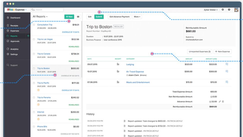Zoho Expense | TechRadar