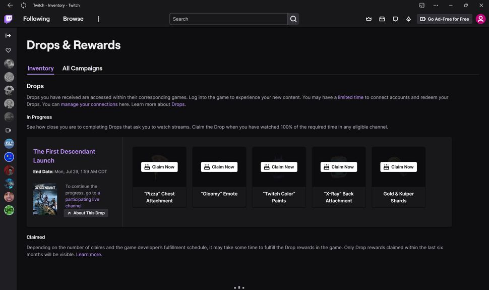 The First Descendant: How to earn free loot with Twitch Drops | Windows ...