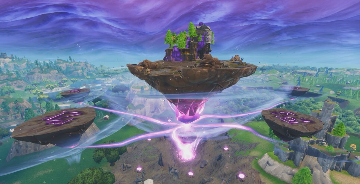 Fortnite's floating island update: it's summoning something over Loot ...