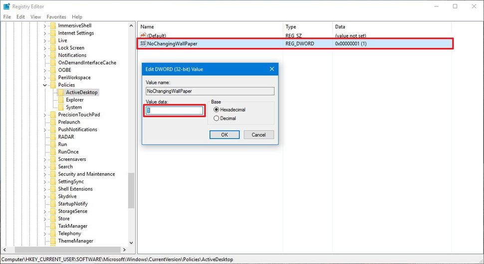 How to stop people from changing your Windows 10 desktop wallpaper ...