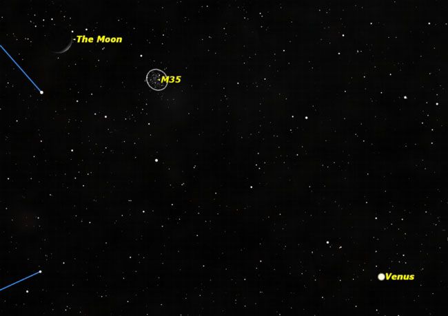 Venus to Shine Bright with Moon, Star Cluster | Space