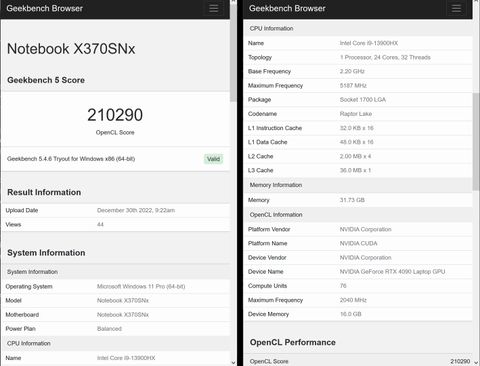 RTX 4090 Laptop GPU Appears in Geekbench | Tom's Hardware
