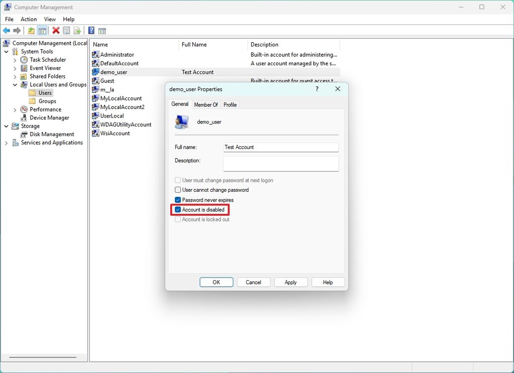 How to disable an account on Windows 11 | Windows Central