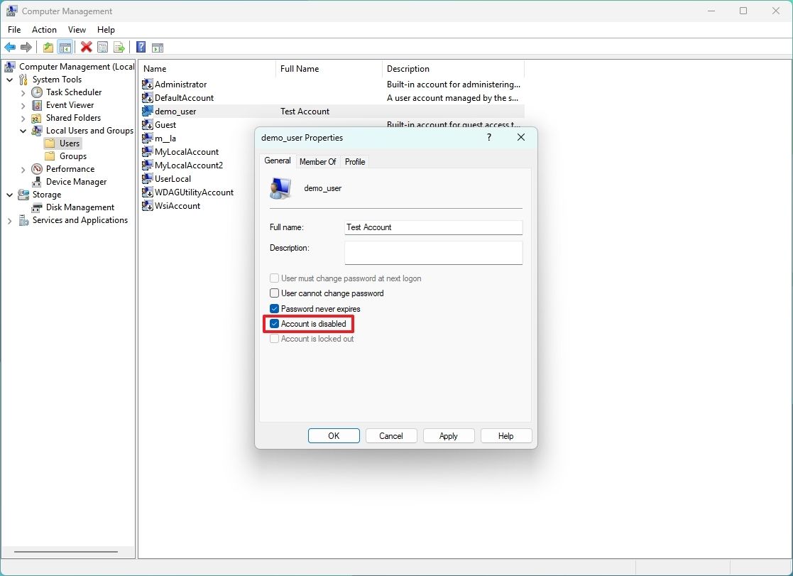 How to disable an account on Windows 11 | Windows Central