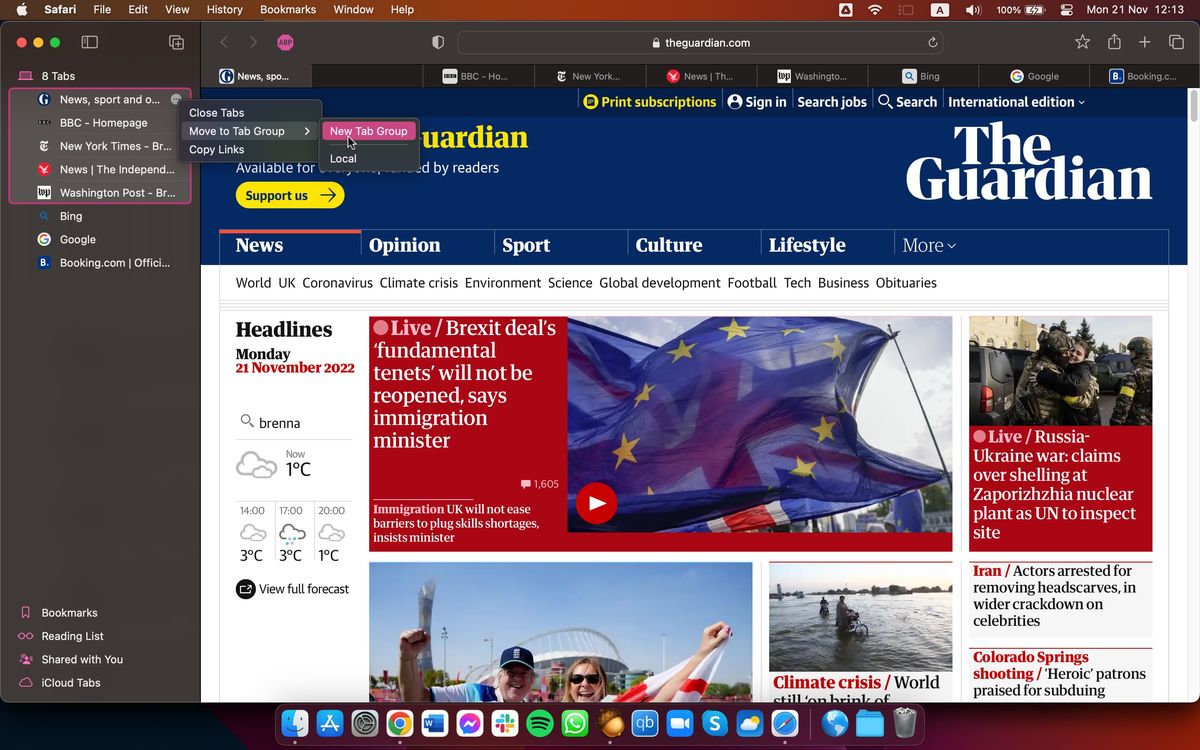 How to use Safari's Tab Groups in macOS Ventura | TechRadar