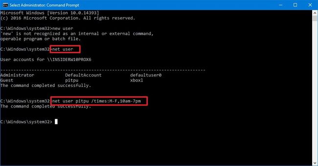 How to configure time restrictions to a local account on Windows 10 ...