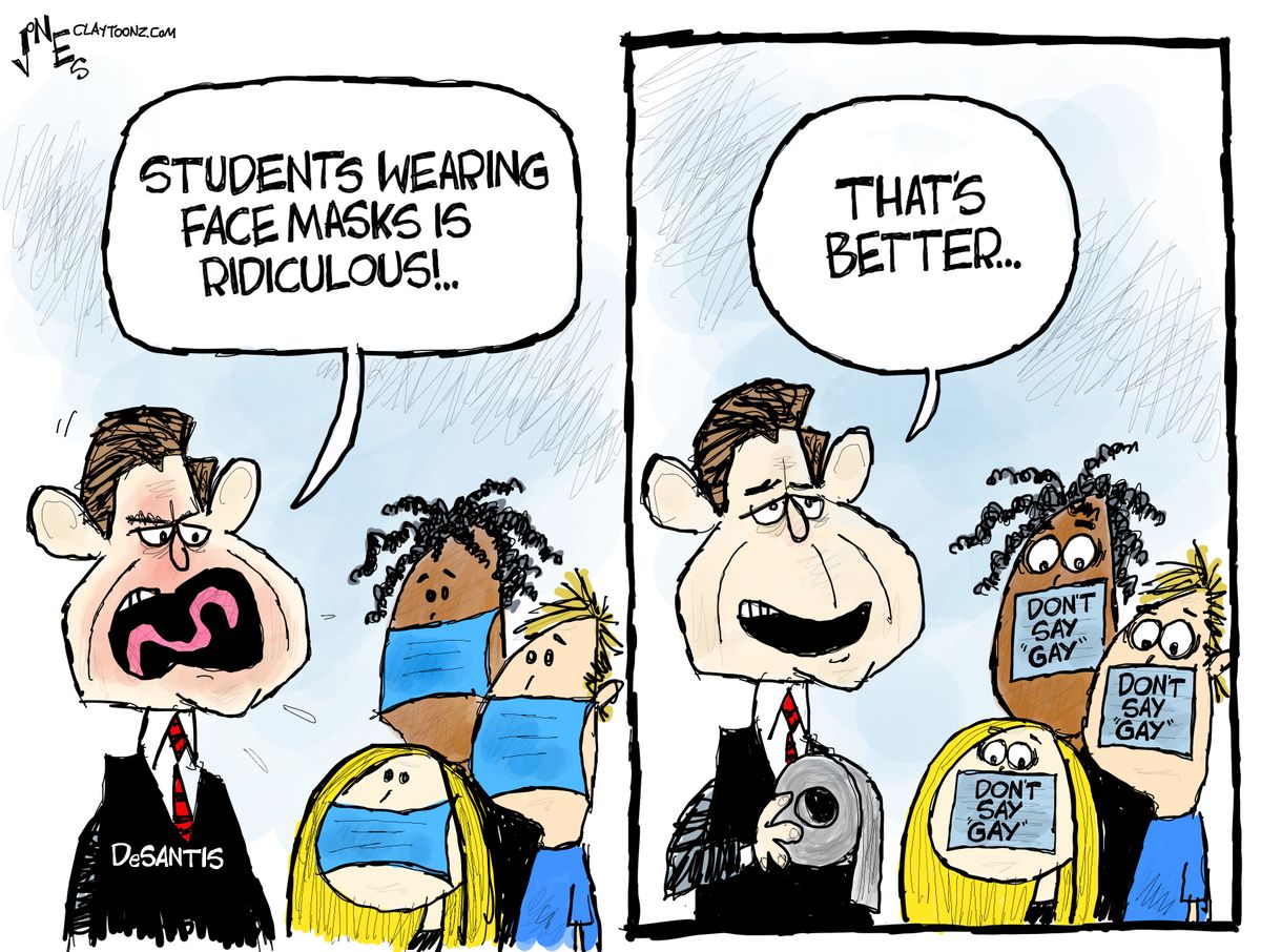 DeSantis' face coverings | The Week