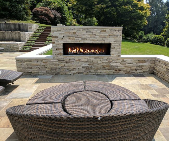 8 outdoor fireplace ideas for your garden | Homebuilding