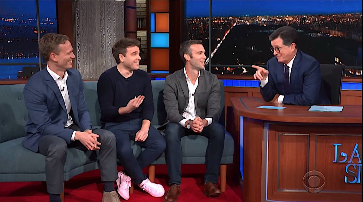 The Pod Save America hosts tell Stephen Colbert the 'blue wave' is a ...