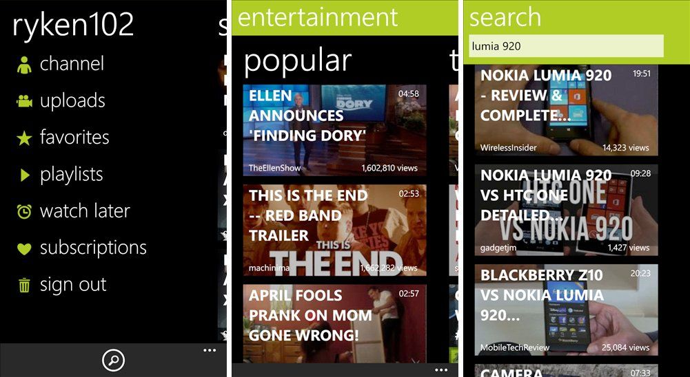 myTube is a beautiful and innovative YouTube application for Windows ...