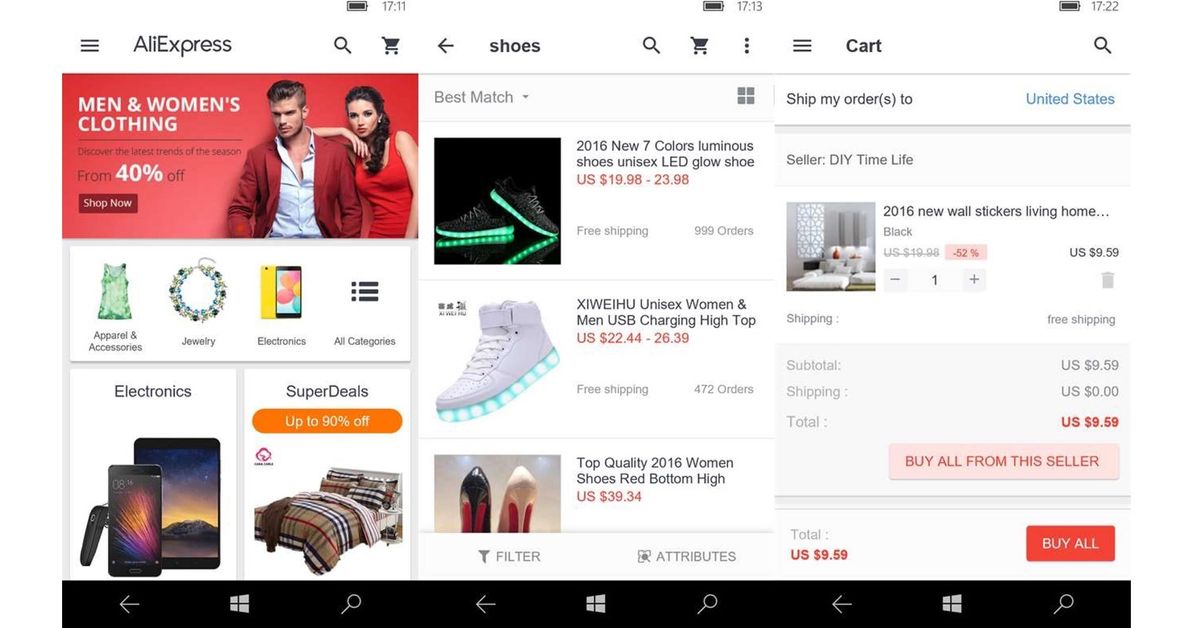 Shopping site AliExpress brings universal app to the Windows Store ...