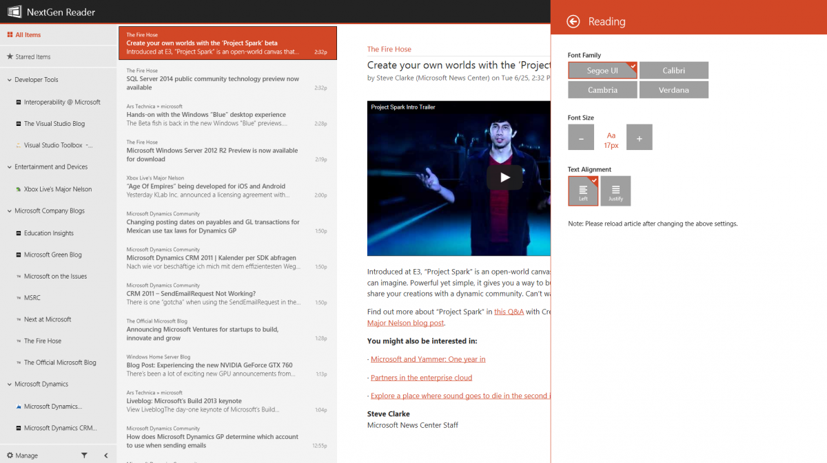 Nextgen Reader Review: Read RSS in style on Windows 8 and Windows Phone | Windows Central