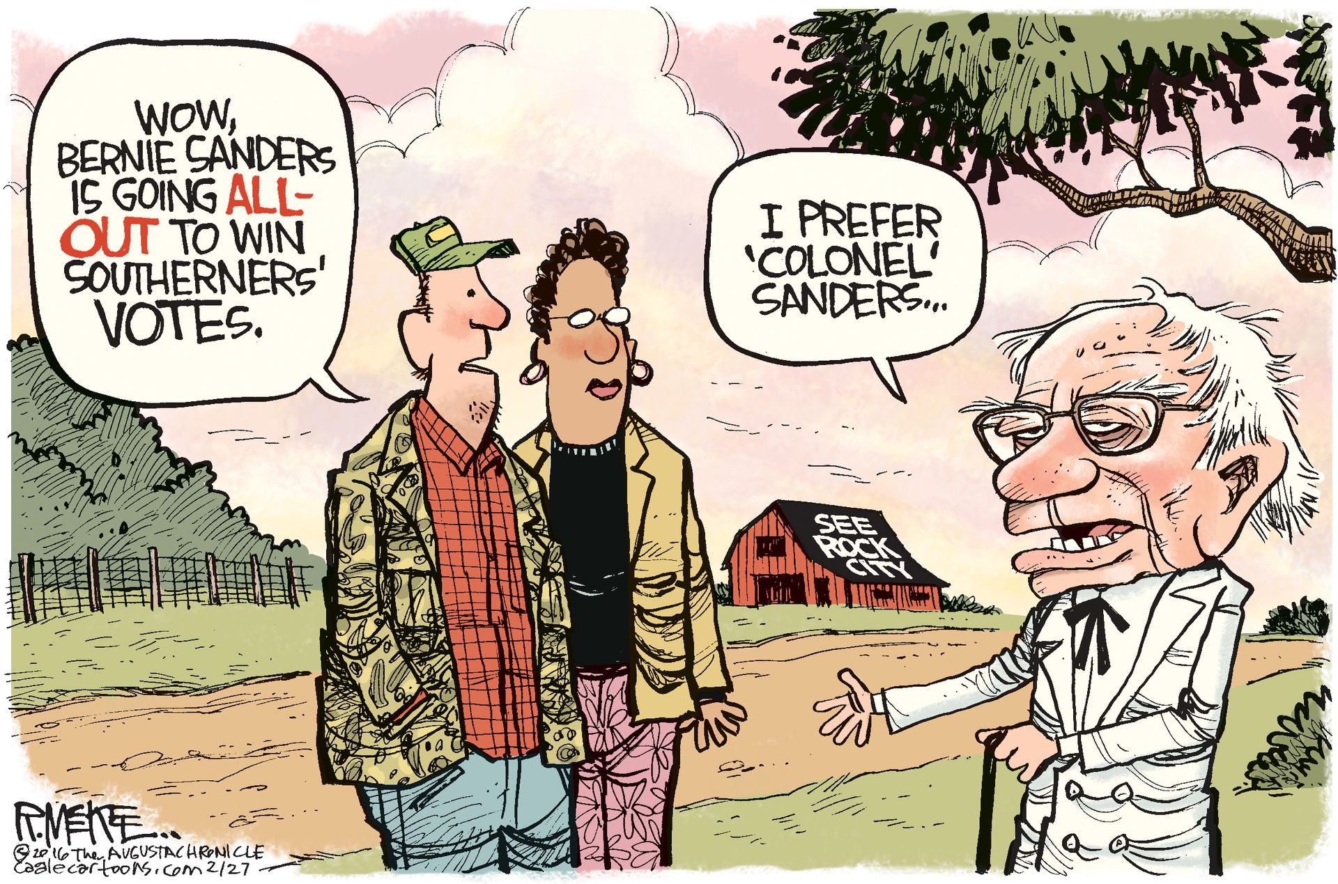 Political Cartoon U.S. Bernie South | The Week