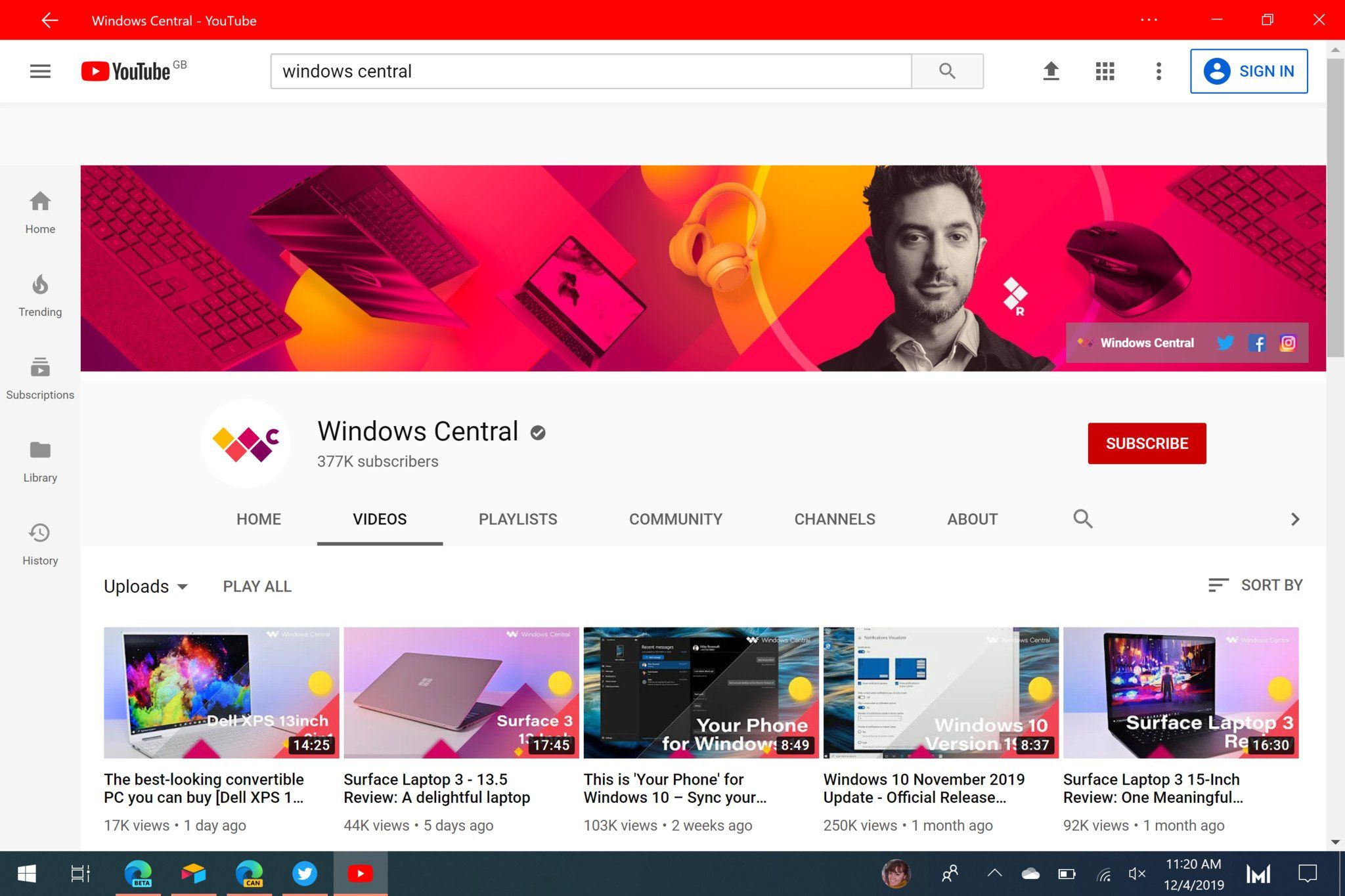 Microsoft Edge Canary now automatically changes title bar colors for ...