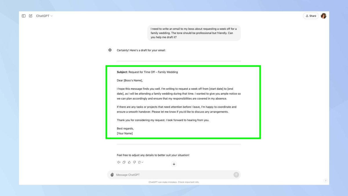 How to use ChatGPT to write better emails | Tom's Guide