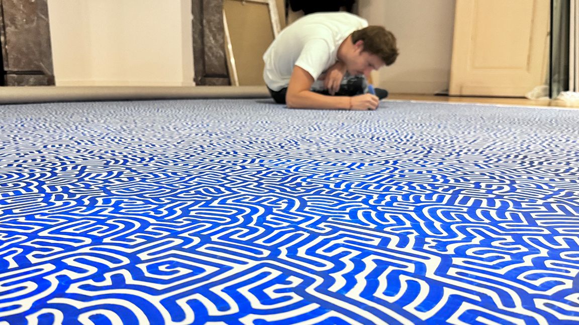 Artist Jules Wittock reveals the hidden secret to his mesmerising maze ...