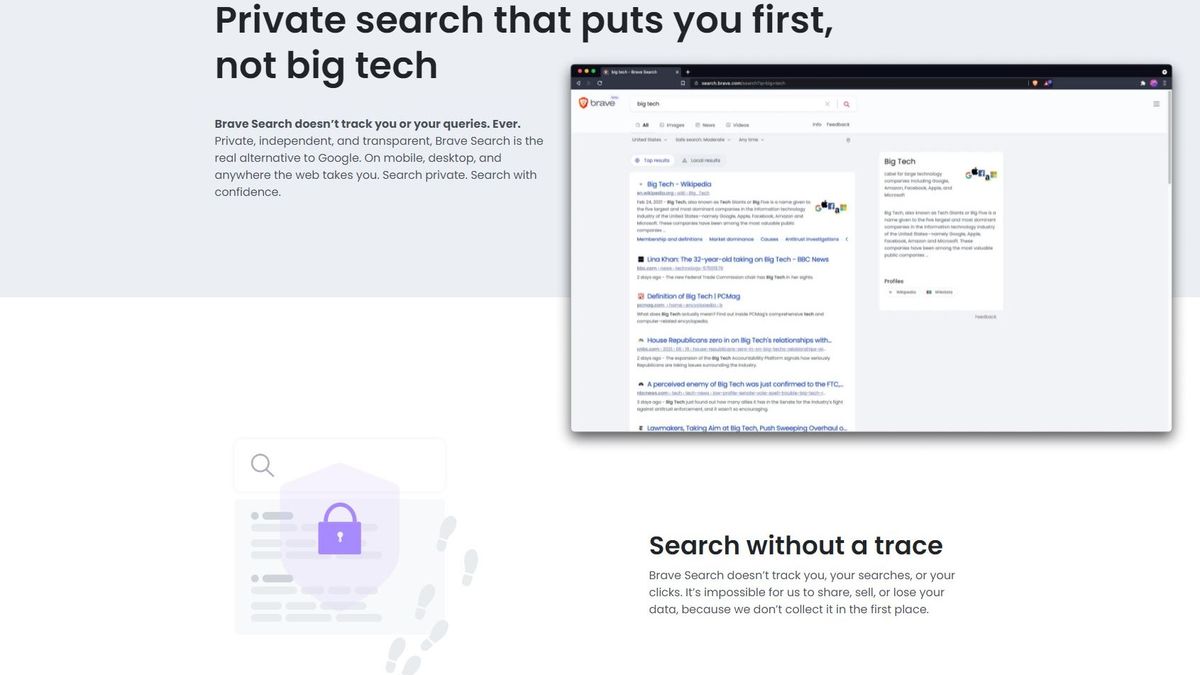 Brave Search search engine review | TechRadar