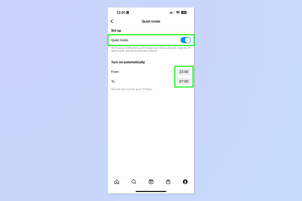 How to use Quiet Mode on Instagram | Tom's Guide