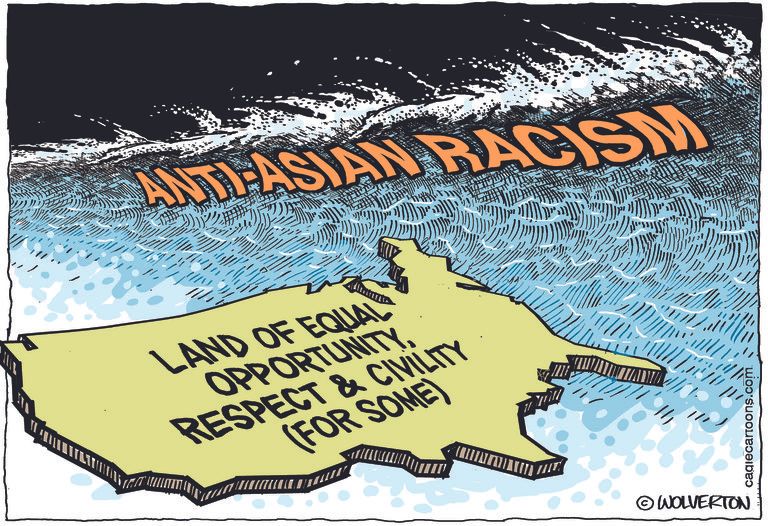 Editorial Cartoon U.S. anti Asian racism | The Week