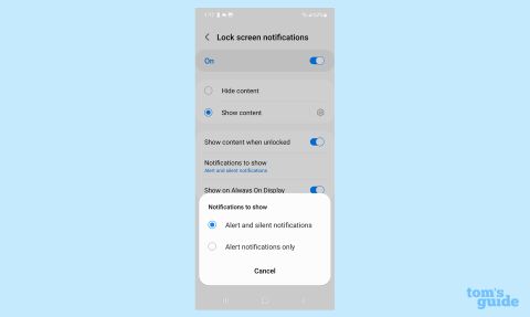 How to manage lock screen notifications on the Galaxy S23 | Tom's Guide