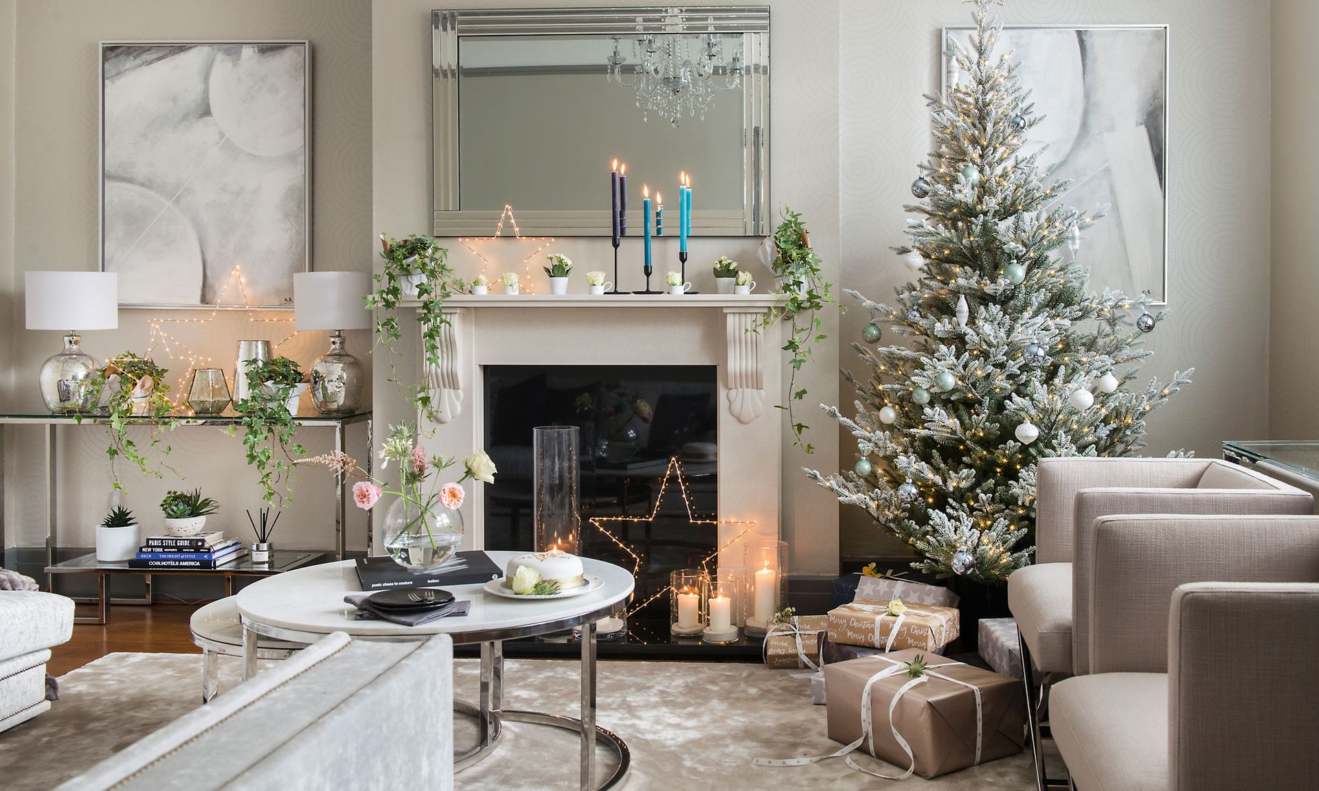 Step inside this sophisticated family home dressed for Christmas ...