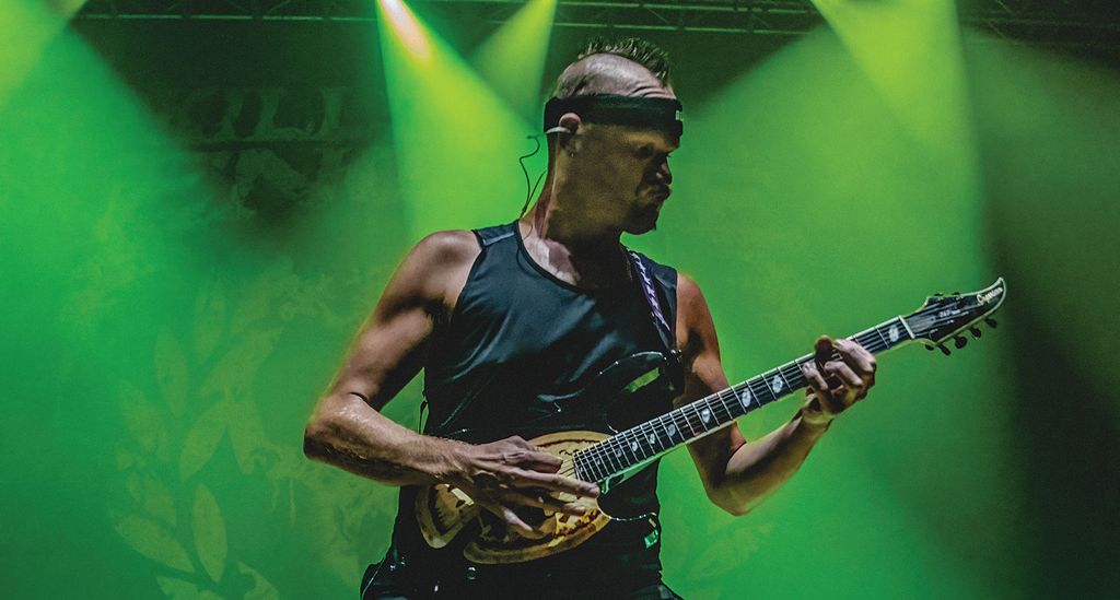 “I pushed myself to down-pick faster and make the riffs more aggressive ...