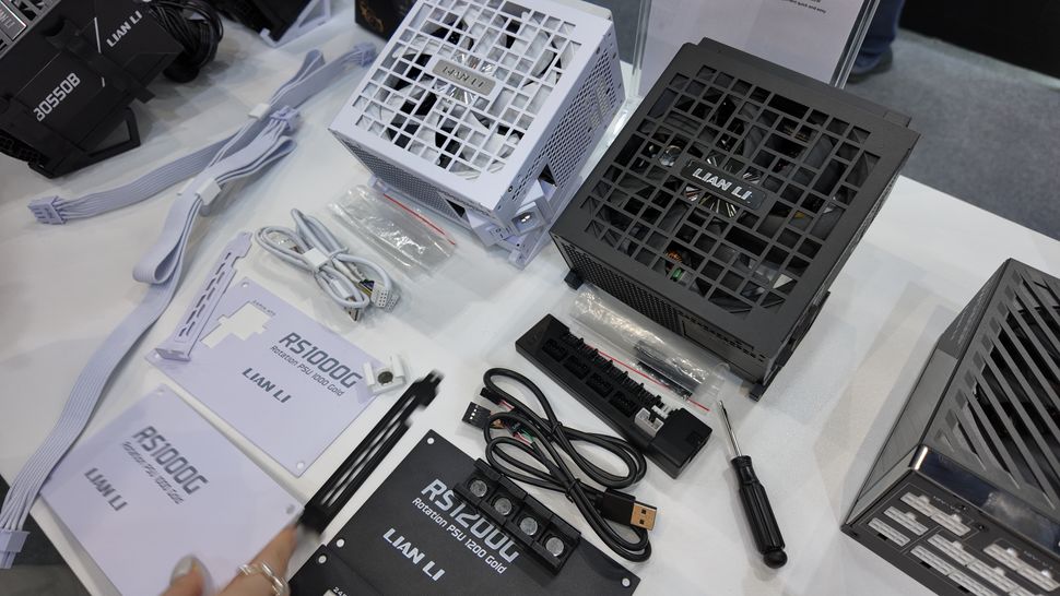 Lian Li's new Rotation PSU has a power connector that swivels and I too ...