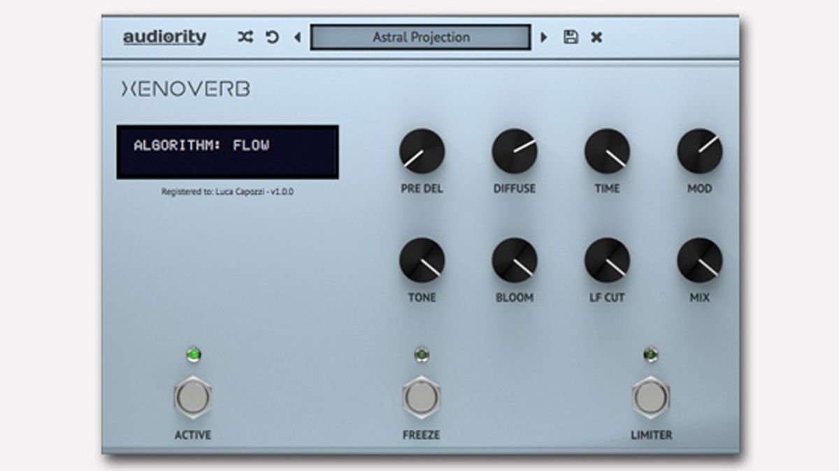 Audiority invites you to get creative with its 10-algorithm XenoVerb ...