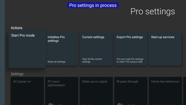 Bravia's Pro Mode Offers Advanced Customization and Control | AVNetwork