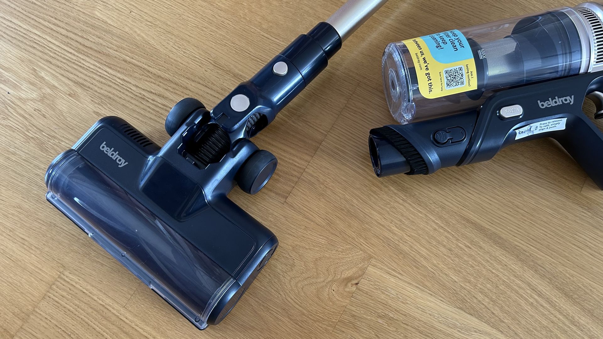 Beldray Airfinity Cordless Vacuum Cleaner review: this cable-free ...