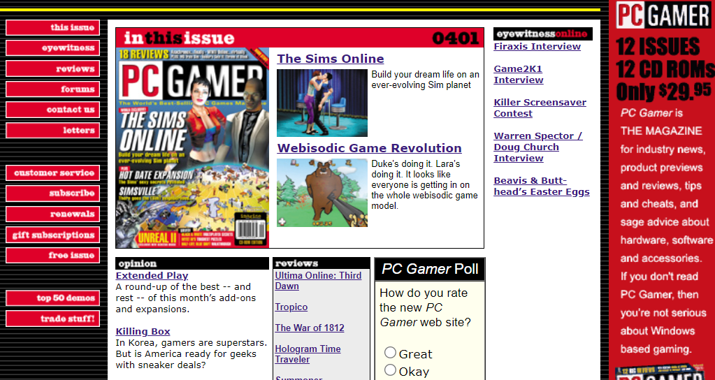 The PC Gamer website through the decades, from the '90s to today | PC Gamer