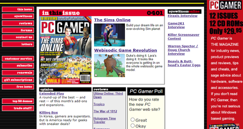 The PC Gamer website through the decades, from the '90s to today | PC Gamer