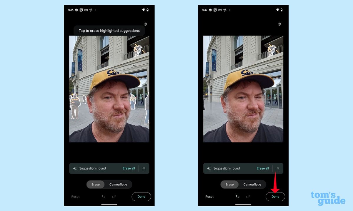 How to use the Pixel 6a’s Magic Eraser — one of its best features | Tom ...
