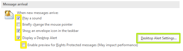 How to Edit New Message Alerts in Outlook 2016 and Prior | Laptop Mag