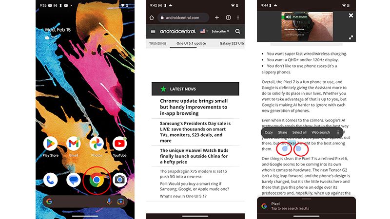 How to create and share text cards from Chrome on an Android phone ...
