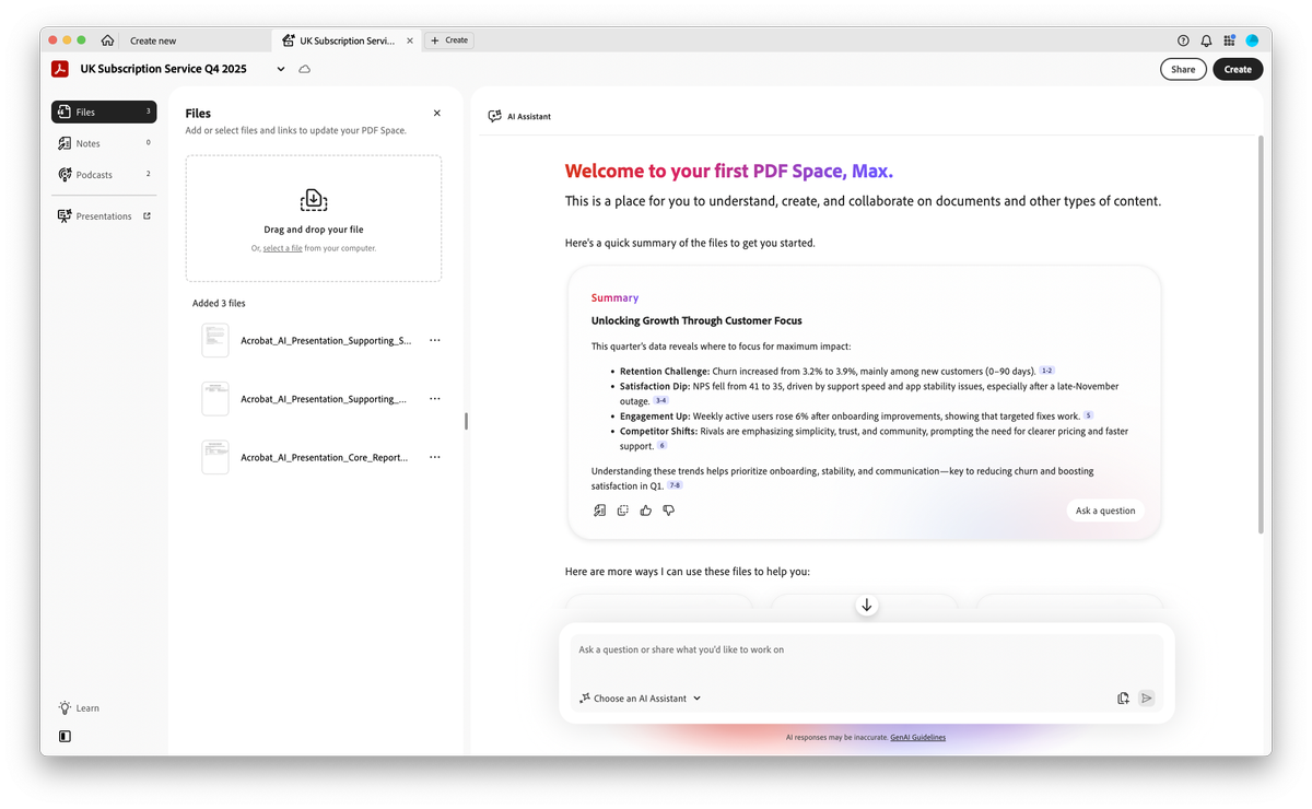 How to create engaging presentations using AI in Adobe Acrobat | TechRadar