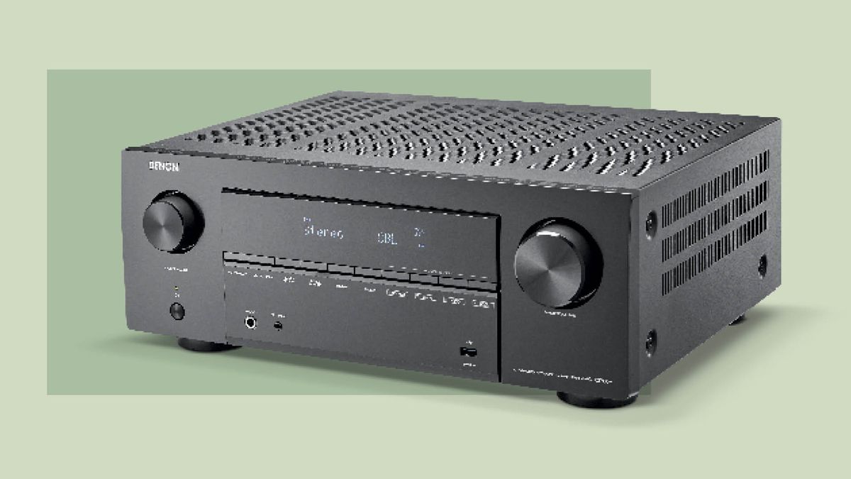 A Denon AV receiver and Dolby Atmos speaker package drive this ...