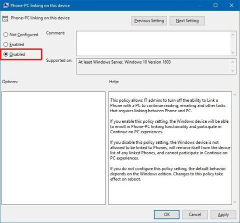 How to disable the phone-to-PC linking feature on Windows 10 | Windows ...